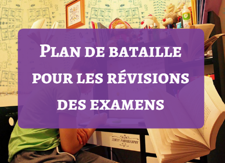 Plan de bataille pour les révisions des examens