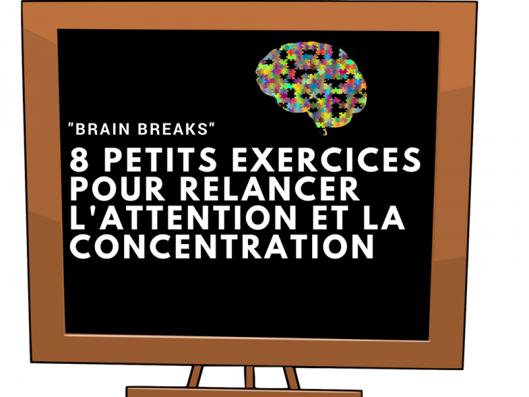 8 petits exercices pour relancer l'attention et la concentration (brain ...