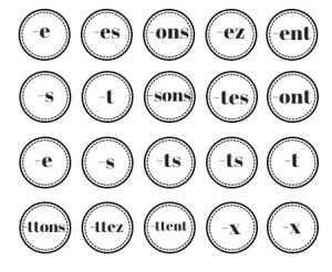 Un jeu de conjugaison pour réviser les terminaisons du présent (verbes ...