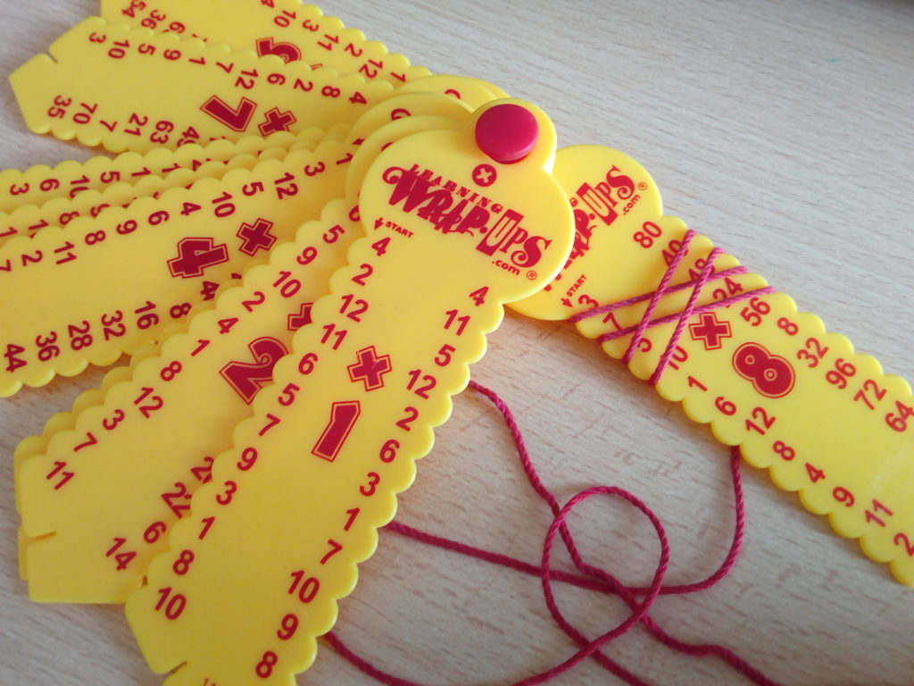 Les tables de multiplication en manipulant avec les clés Wrap Ups