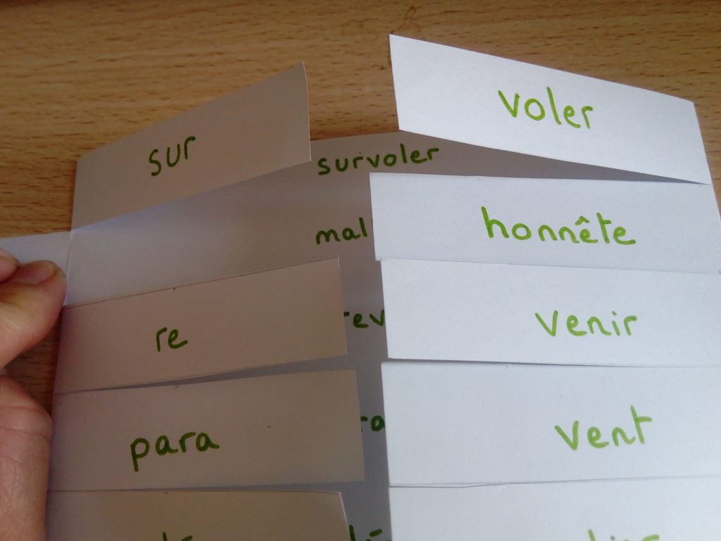 Mots composés et contractés : manipuler pour la construction des mots