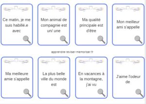 Un jeu sous forme de cartes pour enrichir le vocabulaire