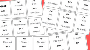 Un jeu pour réviser la conjugaison des verbes au présent (J'ai, Qui a)