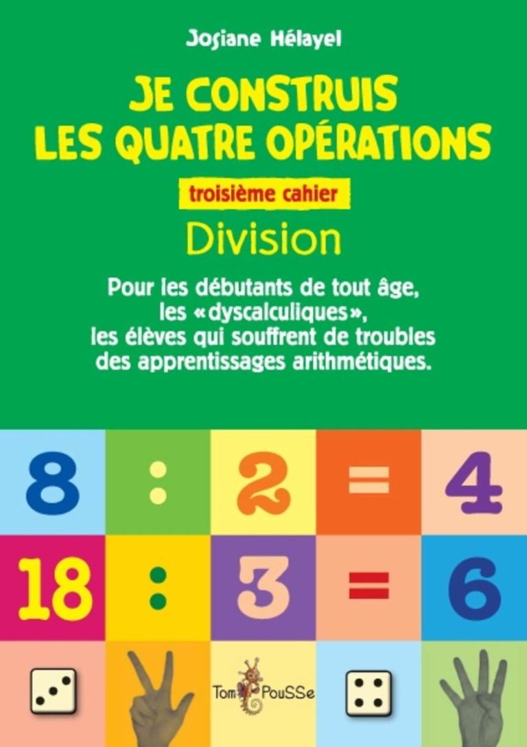 Un cahier adapté aux enfants dys pour construire le sens de la division