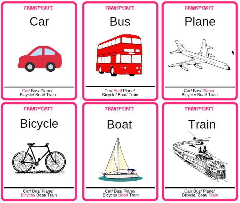 Jeu des 7 familles en anglais : apprendre des mots en jouant