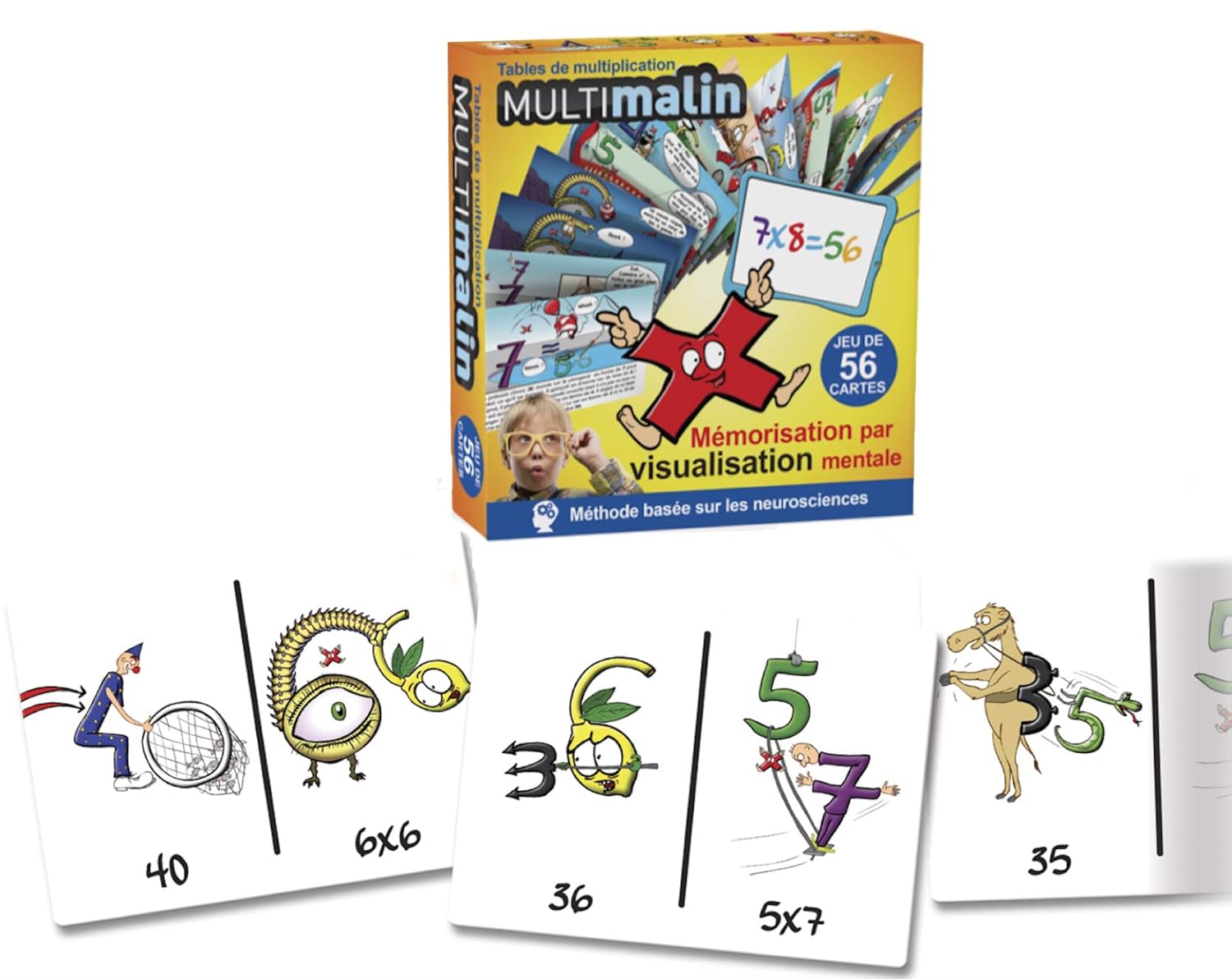 9 roues pour réviser les tables de multiplication - Apprendre et mémoriser