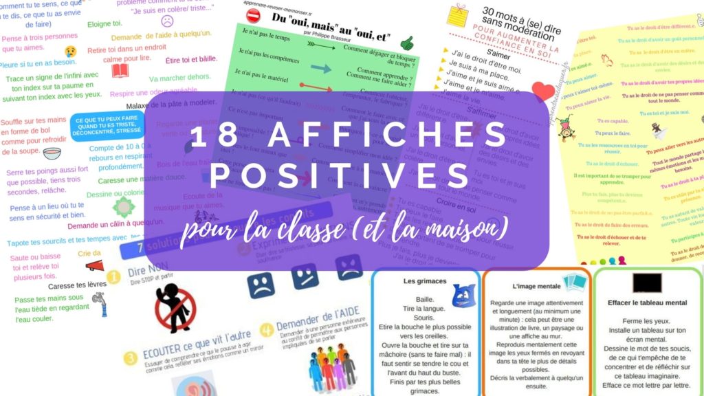 18 affiches positives pour la classe (et la maison) - enfants et ...