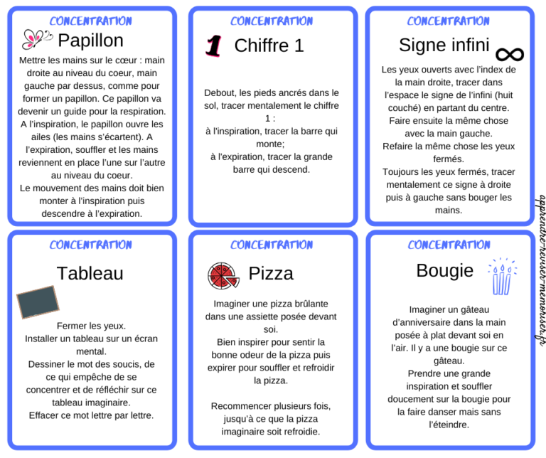 6 activités de concentration pour les enfants (en classe et à la maison)