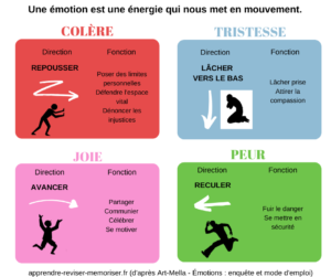 Une affiche sur les émotions pour comprendre la fonction des émotions