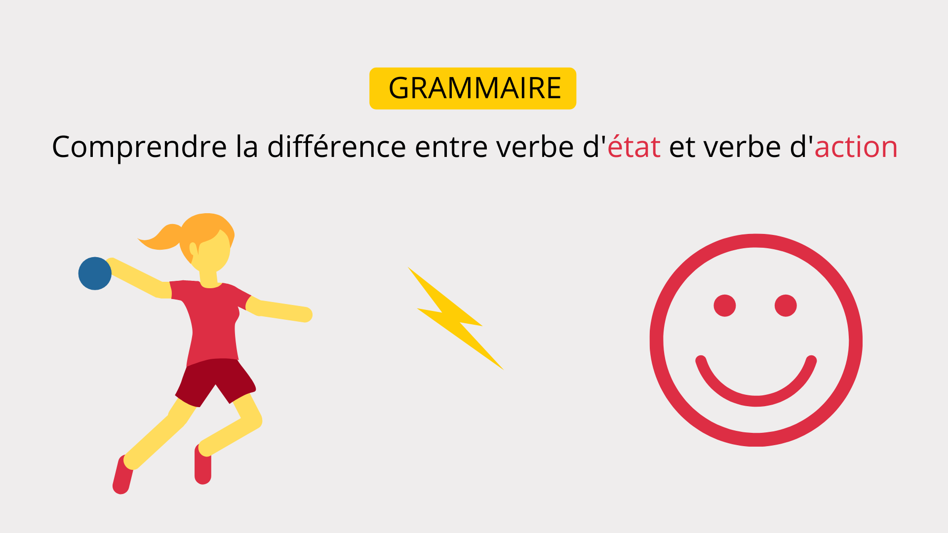 Grammaire : comprendre la différence entre verbe d'état et verbe d'action