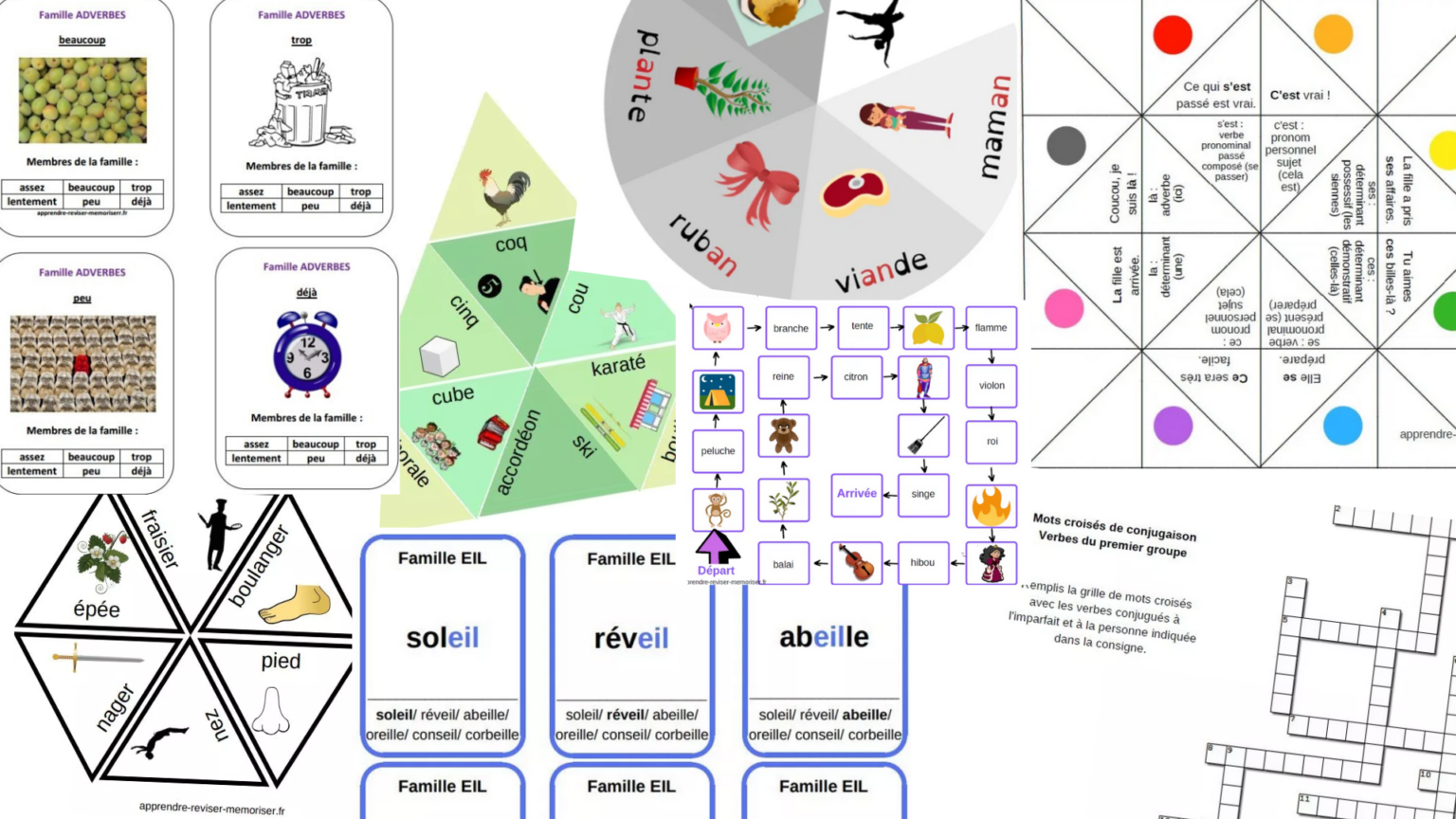 40 jeux pédagogiques en français classés du CP au CM2
