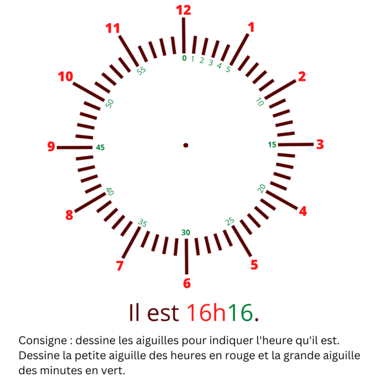 10 exercices pour s'entraîner à lire l'heure (cadrans à compléter)