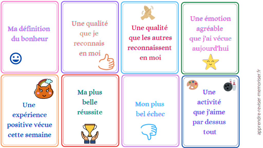 16 cartes positives pour échanger à l'écrit ou à l'oral avec les enfants