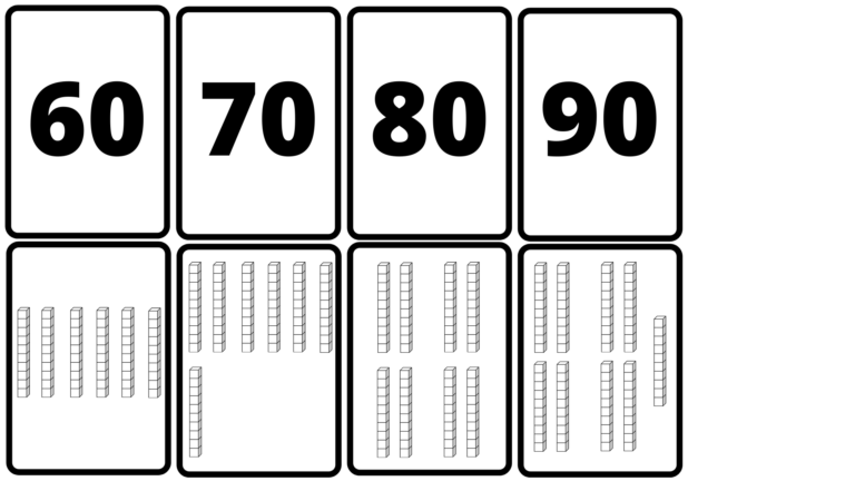 Une activité pour découvrir les dizaines de 60 à 90 (pédagogie Montessori)