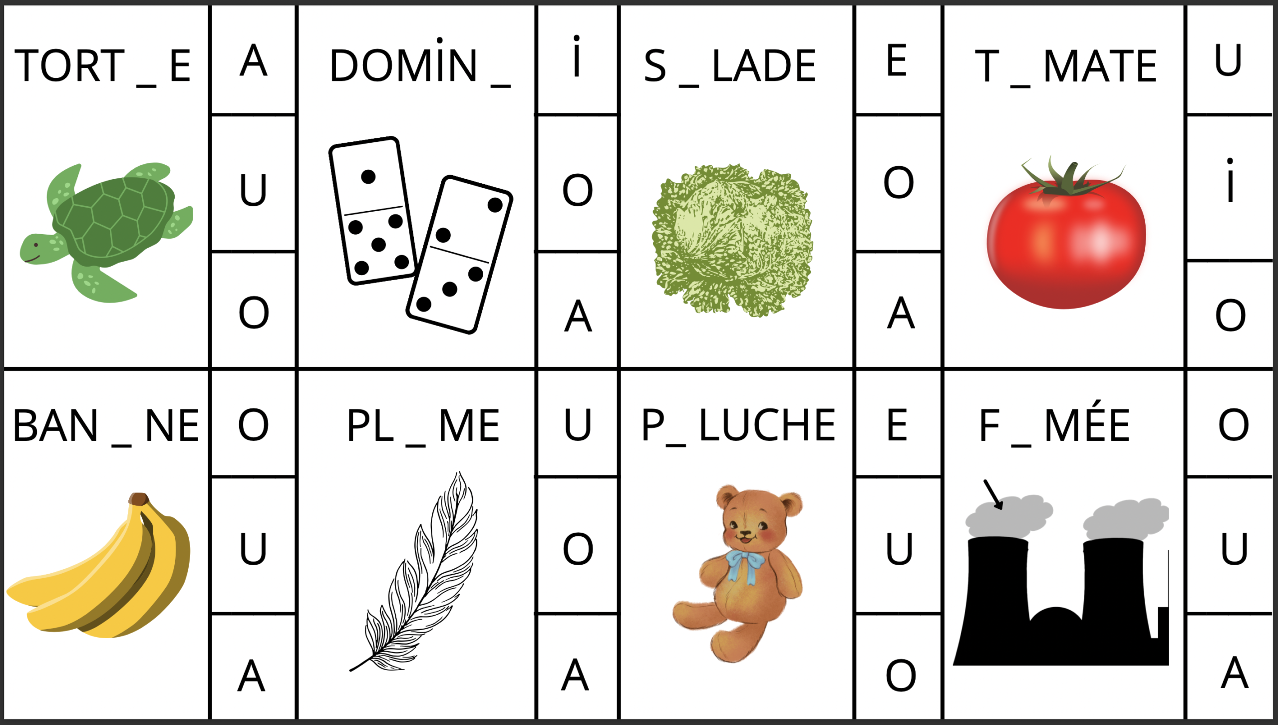 S'entraîner à lire et écrire des mots : 24 cartes de lecture pour le CP