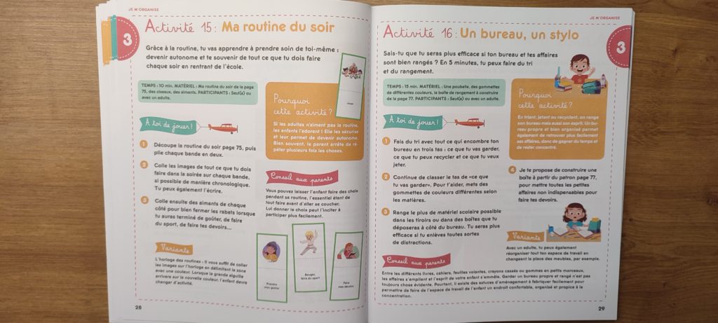 50 activités bienveillantes pour devenir autonome (organisation et devoirs)