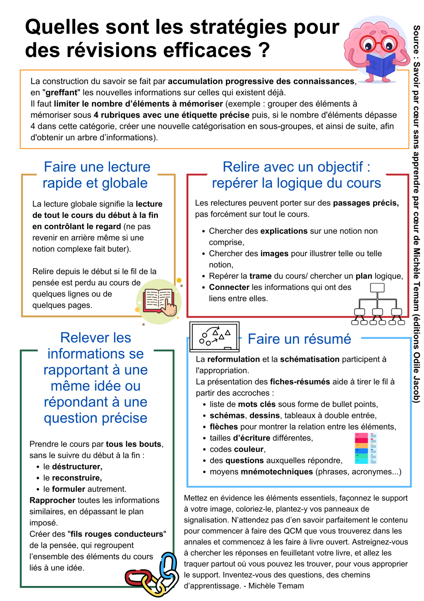 Quelles sont les stratégies pour des révisions efficaces