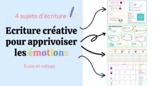 4 sujets d'écriture sur les émotions : écriture créative pour enfants