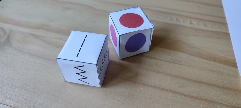 Dés de graphisme pour les enfants : une activité ludique pour la maternelle