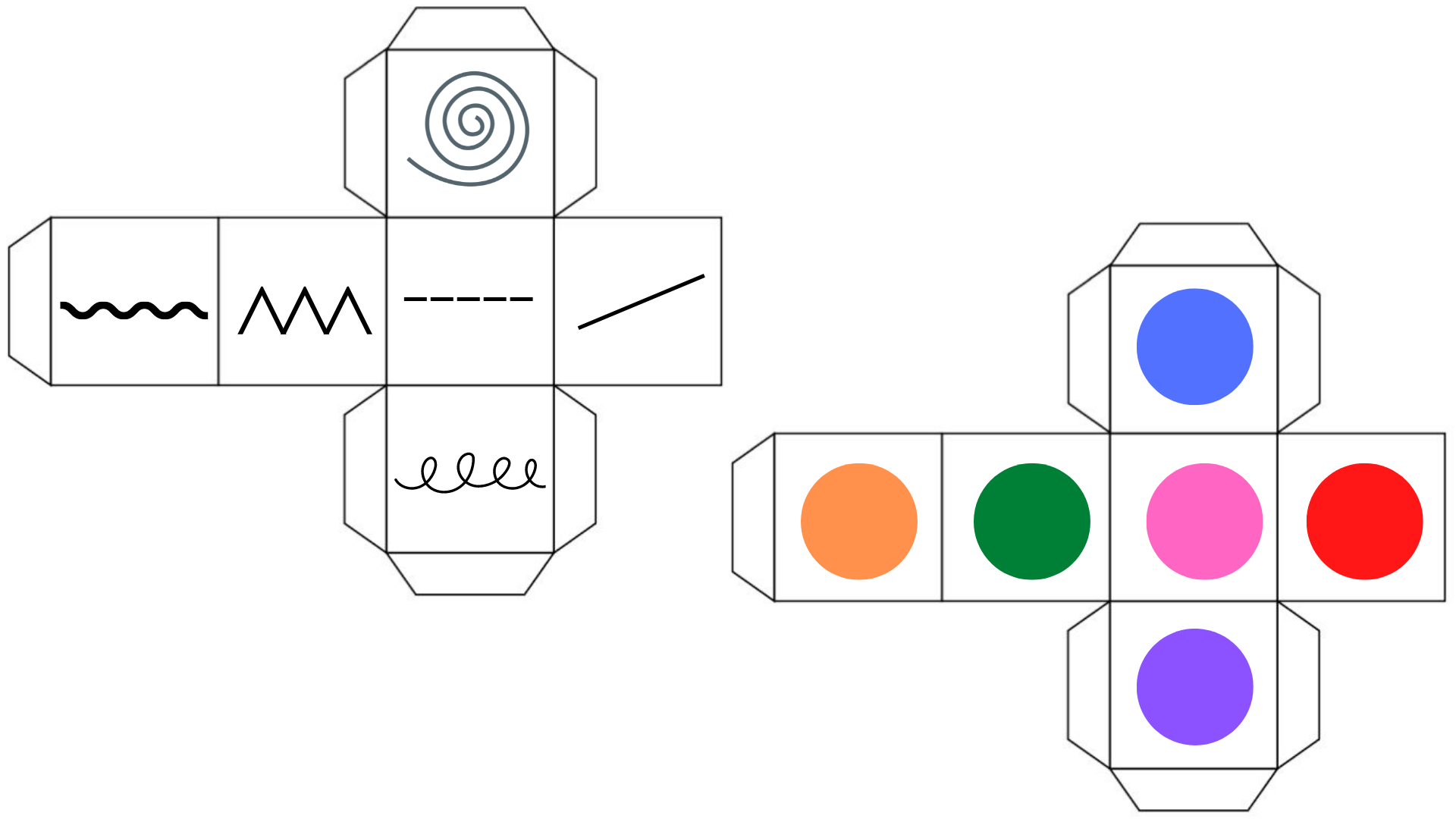 Dés de graphisme pour les enfants : une activité ludique pour la maternelle