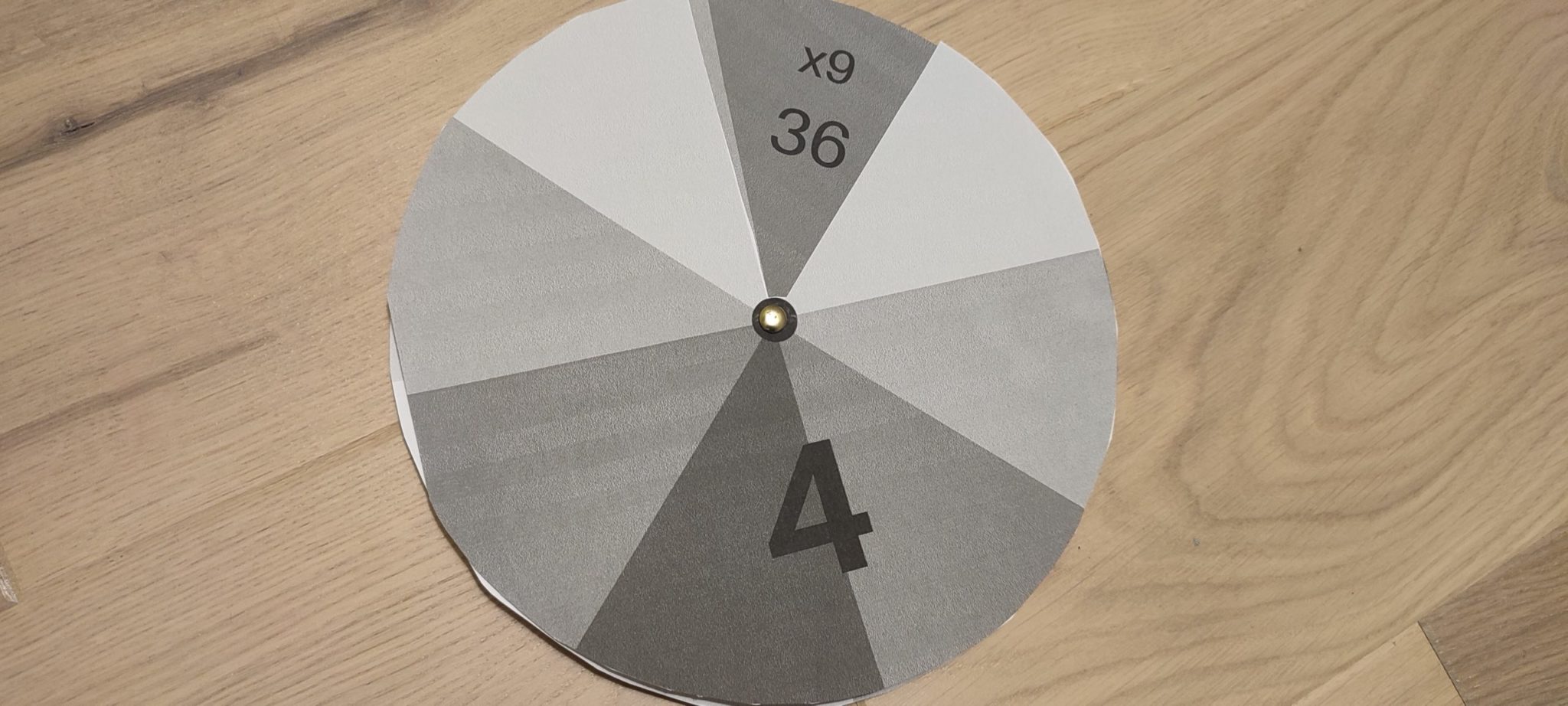 8 roues pour réviser les tables de multiplication (de 2 à 9)