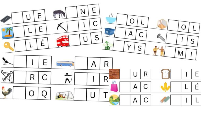 atelier lecture ecriture cp maternelle mots 3 lettres - Apprendre ...