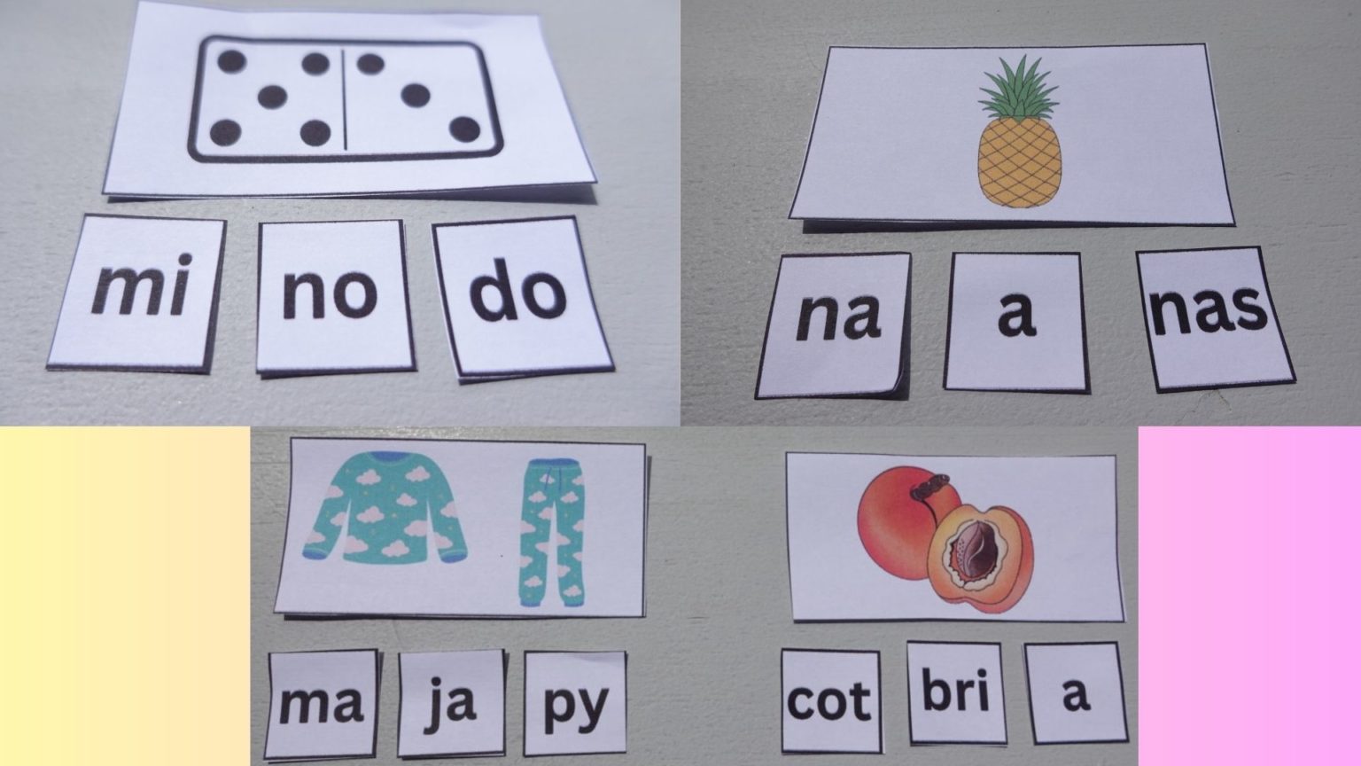 activite lecture mots syllabes - Apprendre, réviser, mémoriser