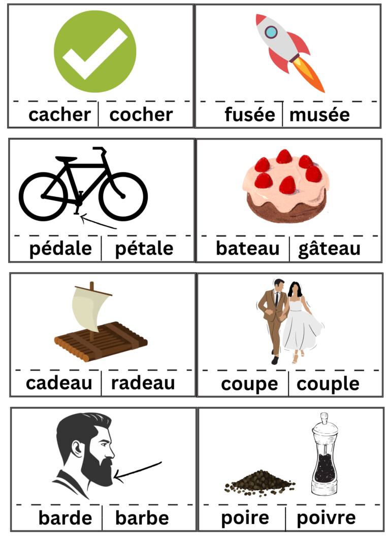 Un jeu de 16 cartes pour lire et comprendre des mots (jeunes lecteurs)