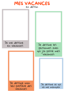 Journal souvenir des vacances : écrire, dessiner, partager