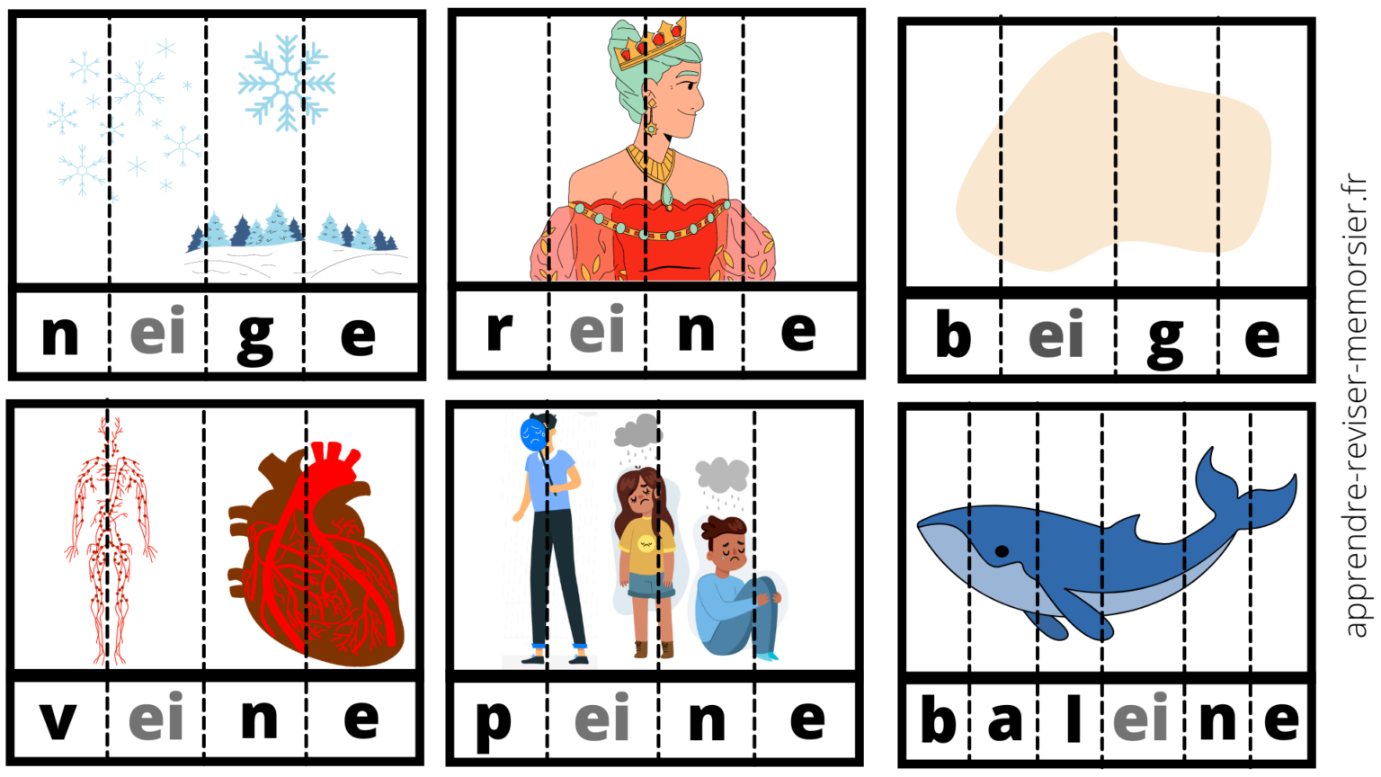 24 cartes de lecture de digramme (mots simples pour le CP/CE1)