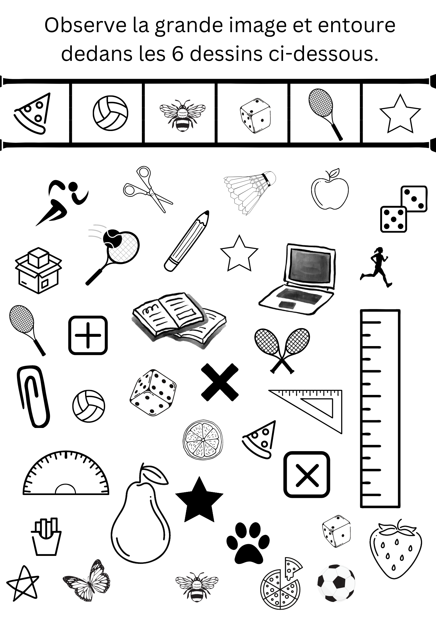 5 jeux d'observation pour les enfants de 6 ans et