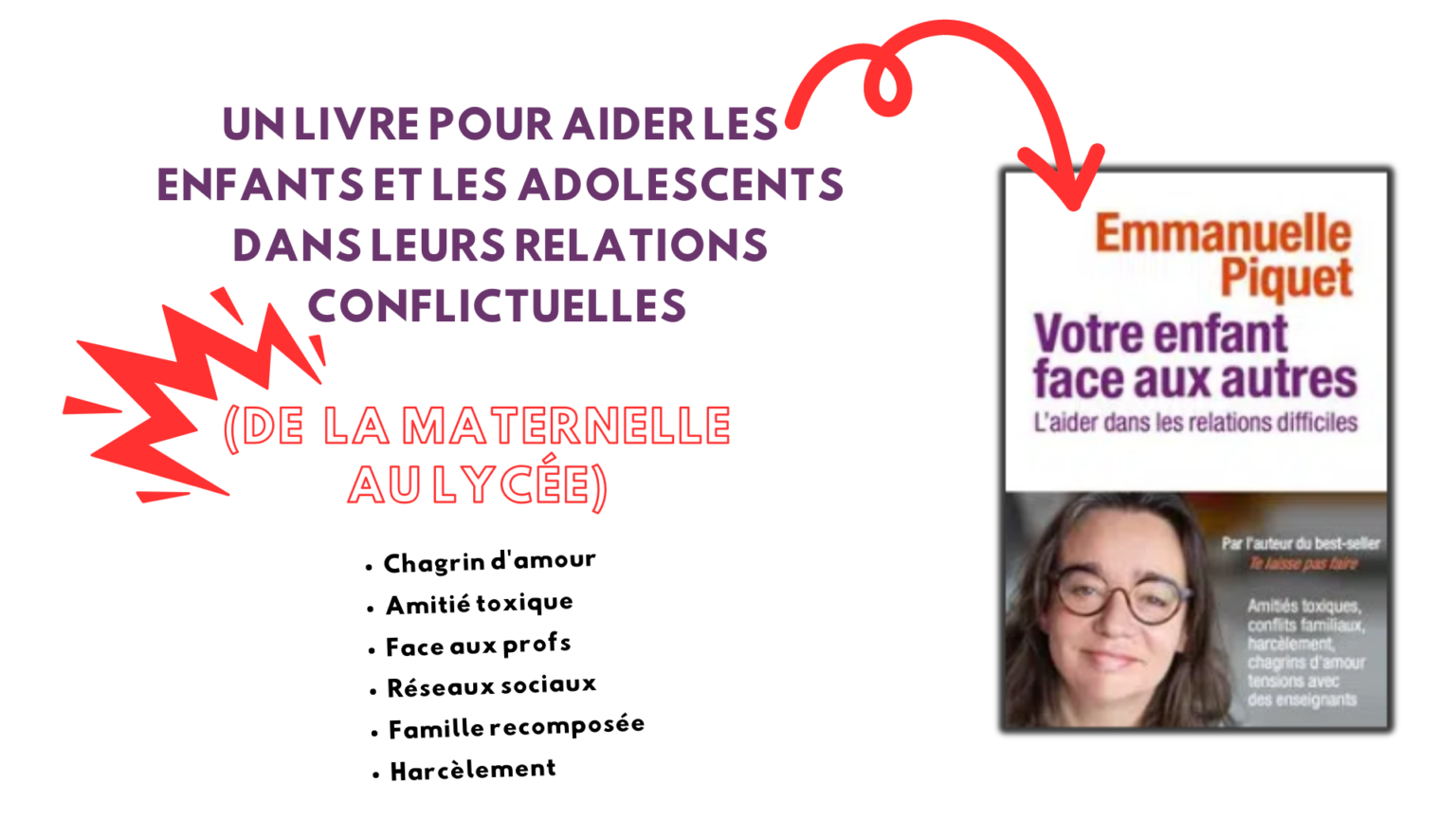 Un livre pour aider les enfants dans leurs relations conflictuelles