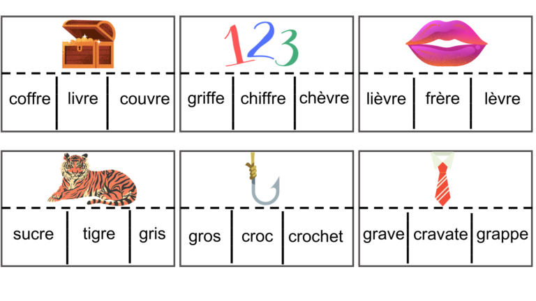 18 cartes pour éviter les confusions de lecture dans les consonnes doubles