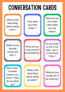 Conversation cards : 18 cartes de conversation en anglais (niveau collège)