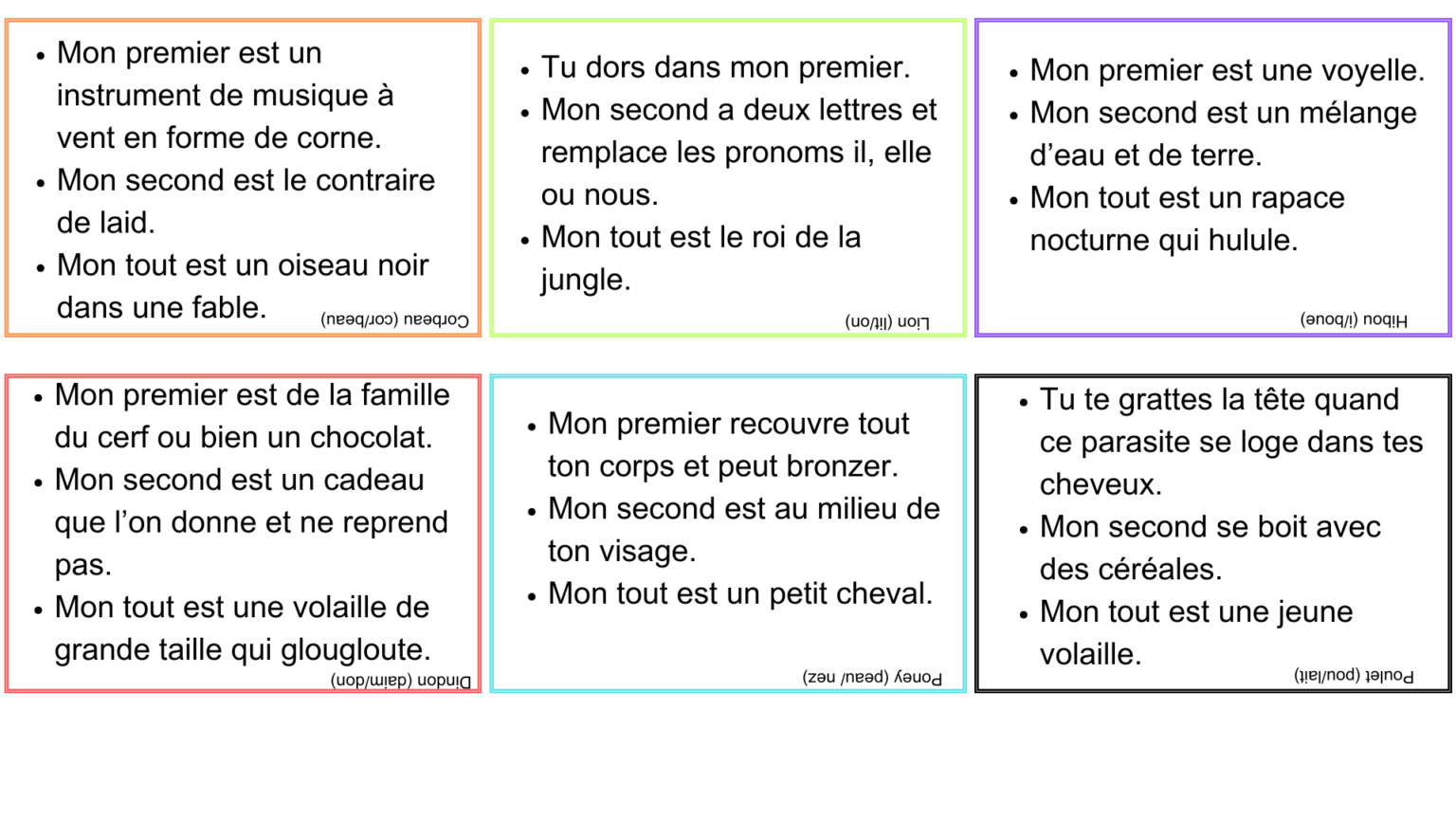 Charades sur les animaux : 12 charades faciles pour les enfants
