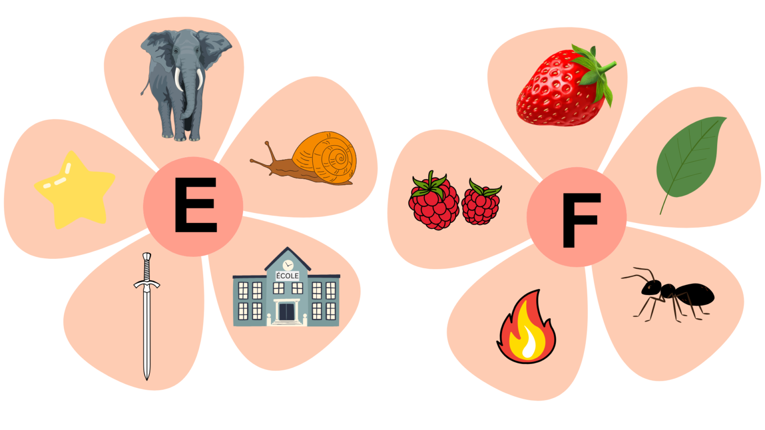 Affichage : illustrations des sons des lettres de l'alphabet