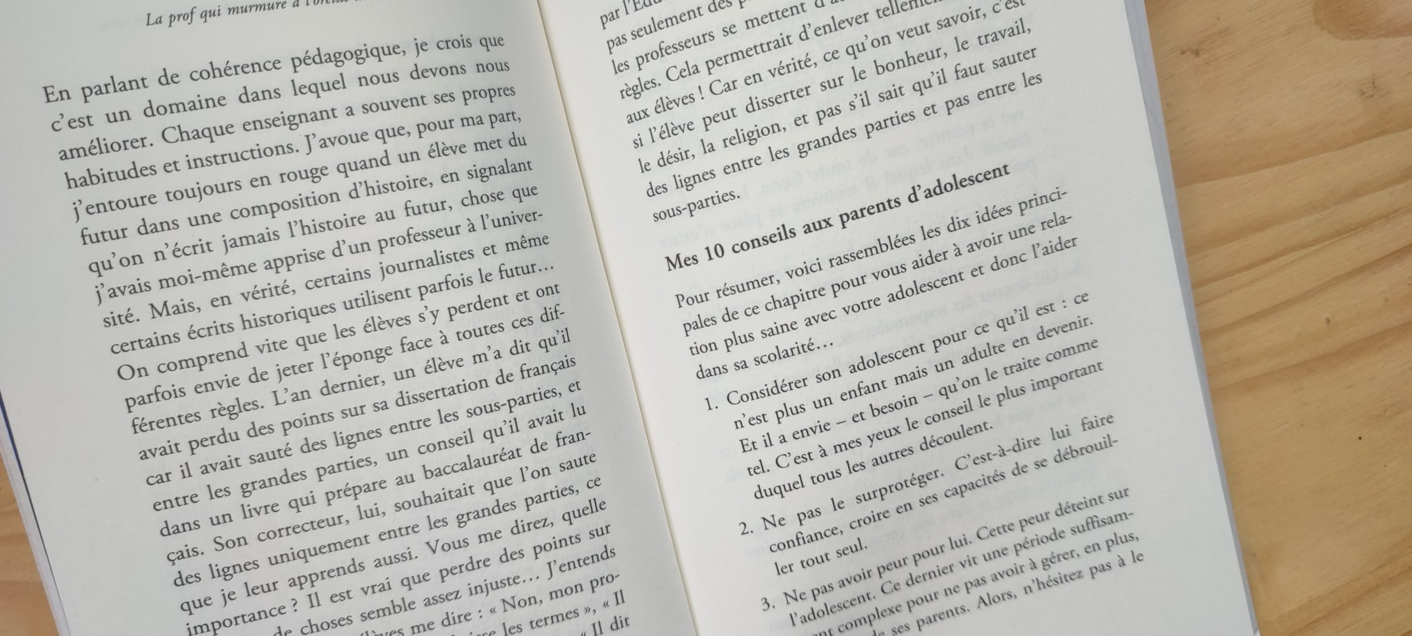 Un livre par une professeur de voie professionnelle sur la classe autonome