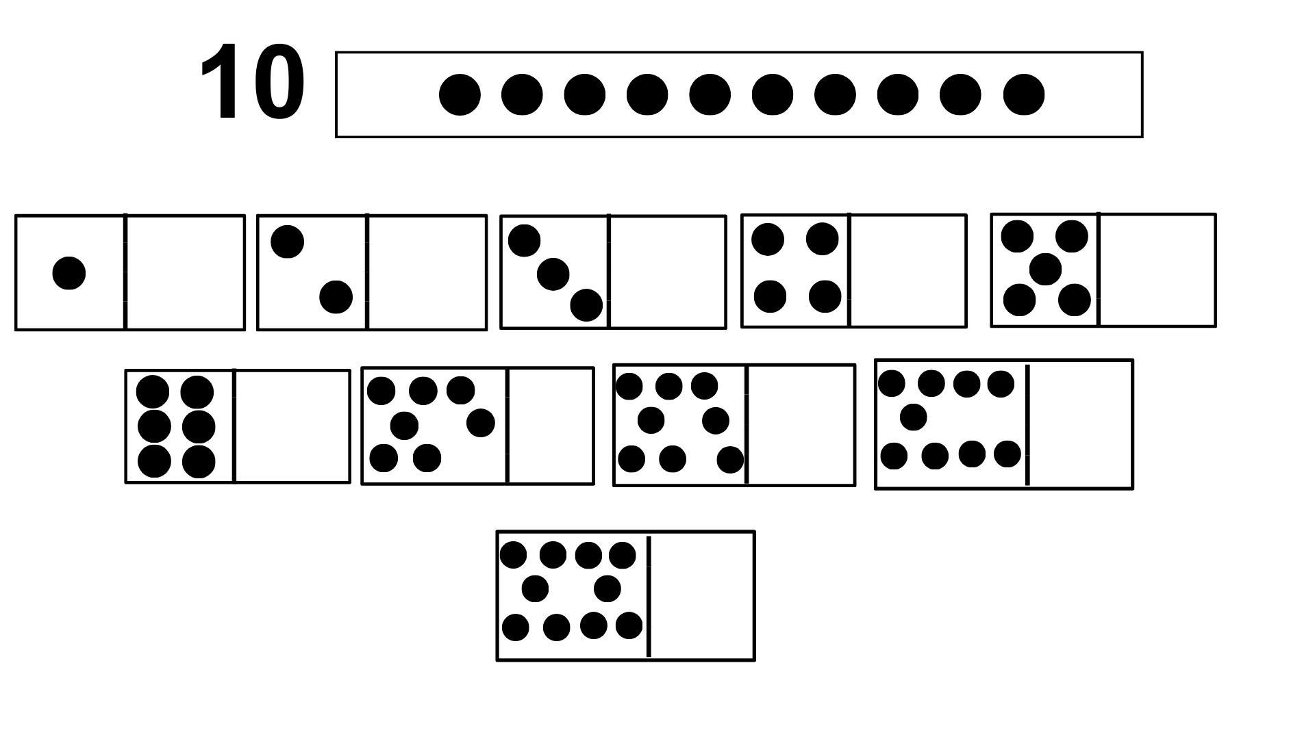 Compléments et décomposition des nombres de 2 à 10 en maternelle