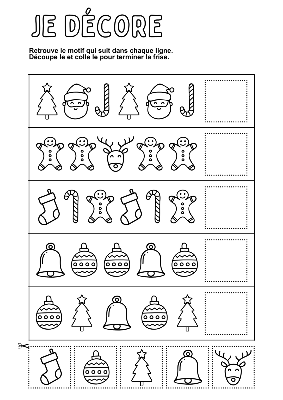 4 activités autour de Noël pour la maternelle (grande section)