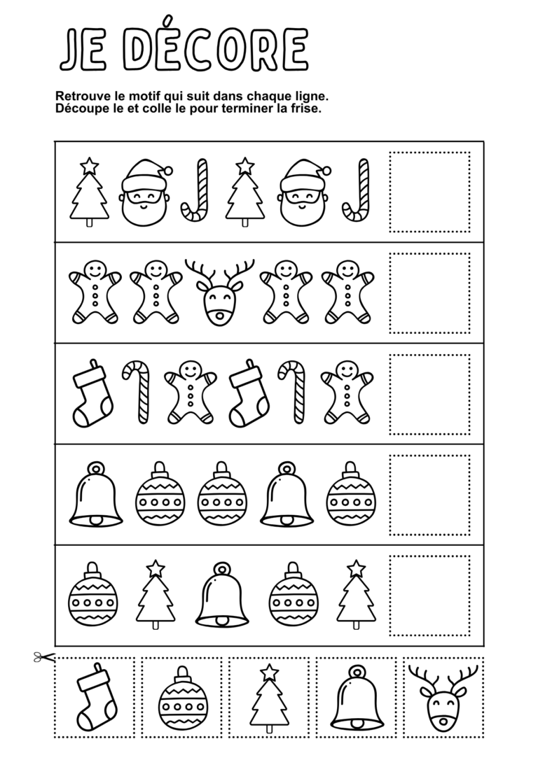 4 activités autour de Noël pour la maternelle (grande section)
