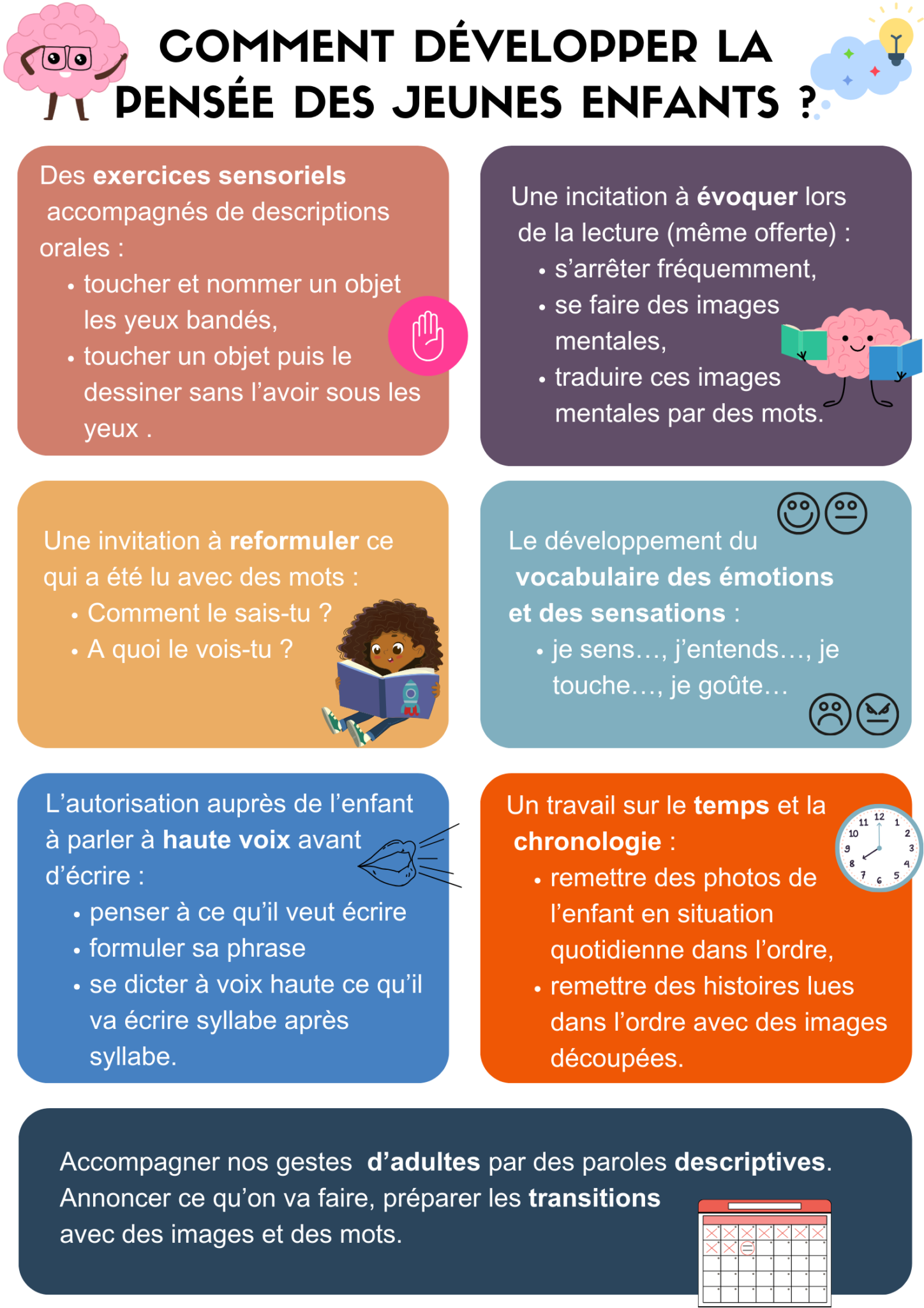 Comment développer la pensée des jeunes enfants (maternelle)