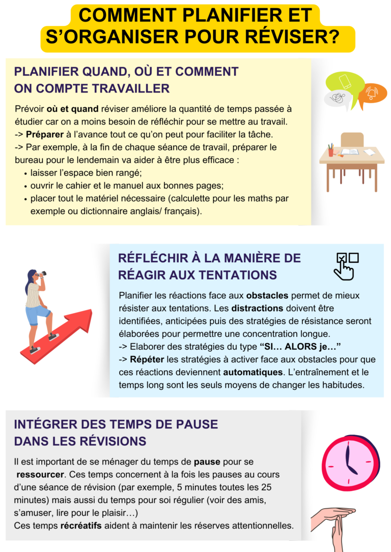Comment s'organiser pour réviser ? Apprendre, réviser, mémoriser