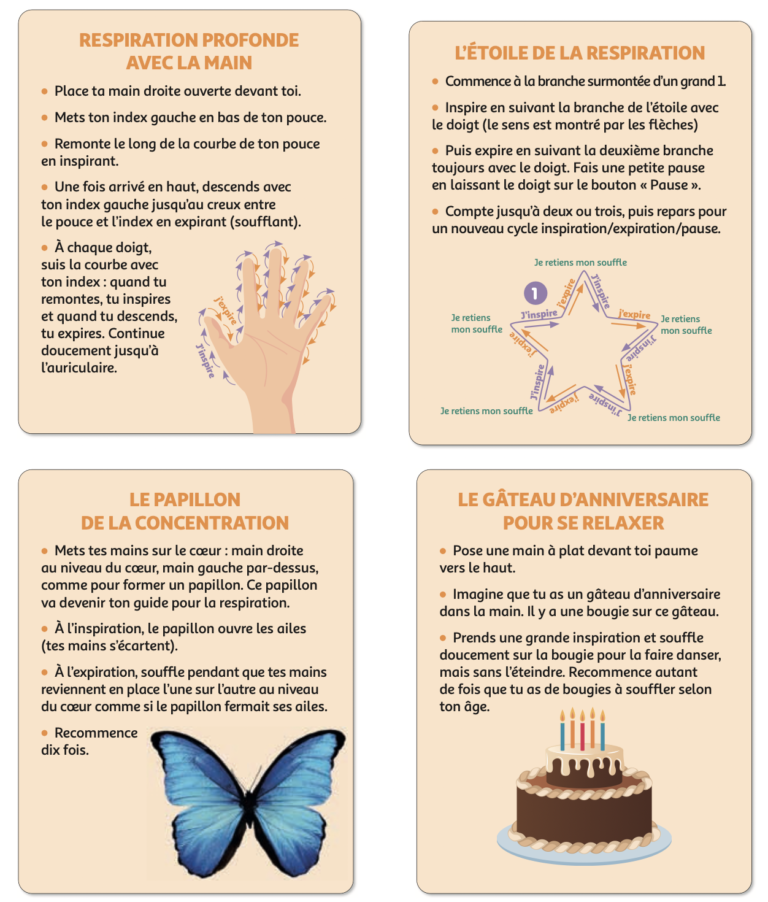 8 exercices de respiration pour la concentration - enfants