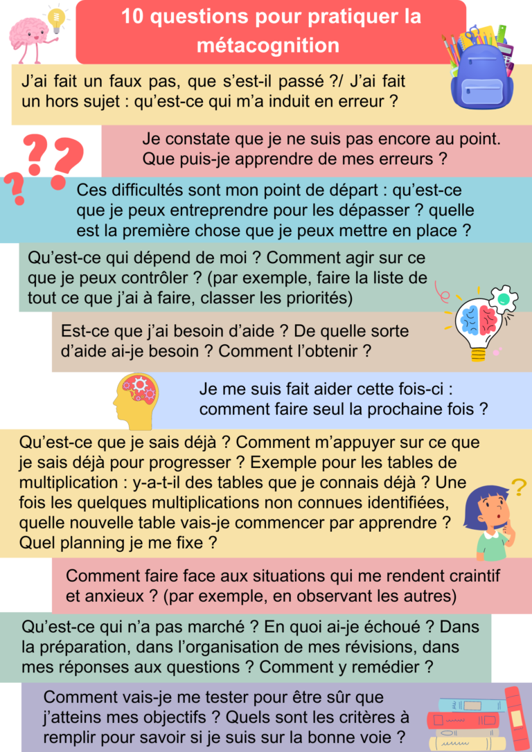 10 questions pour pratiquer la métacognition (avec les enfants et ados)