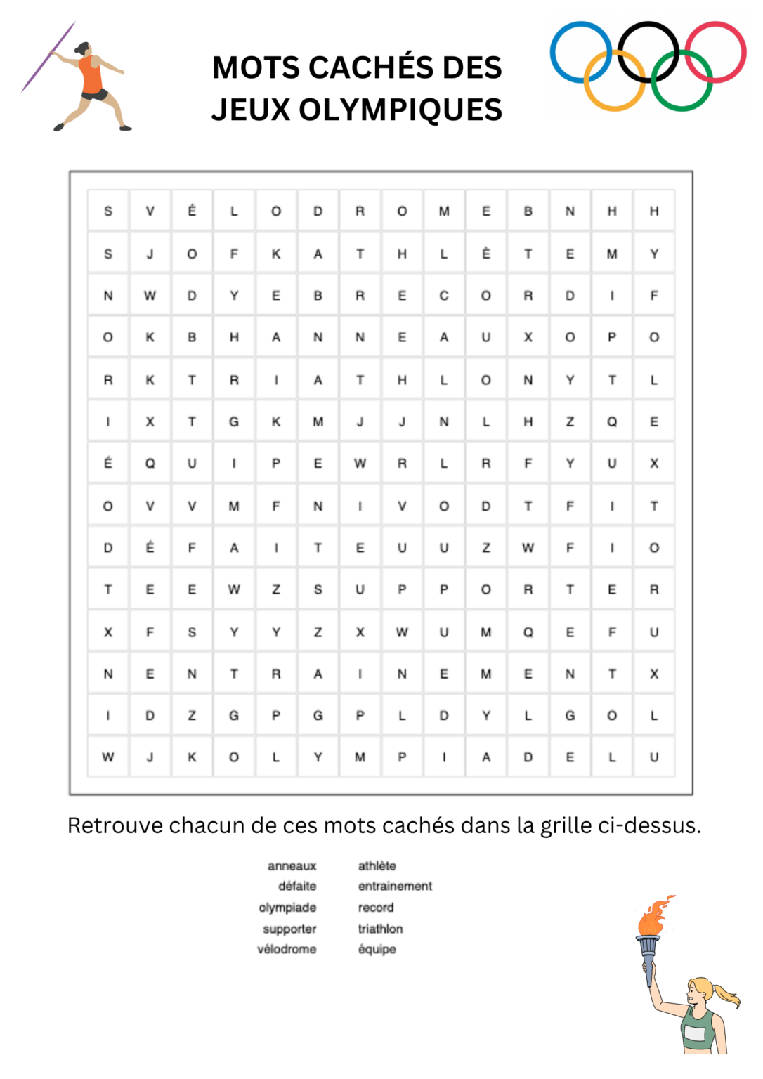 3 jeux autour des Jeux Olympiques pour les enfants