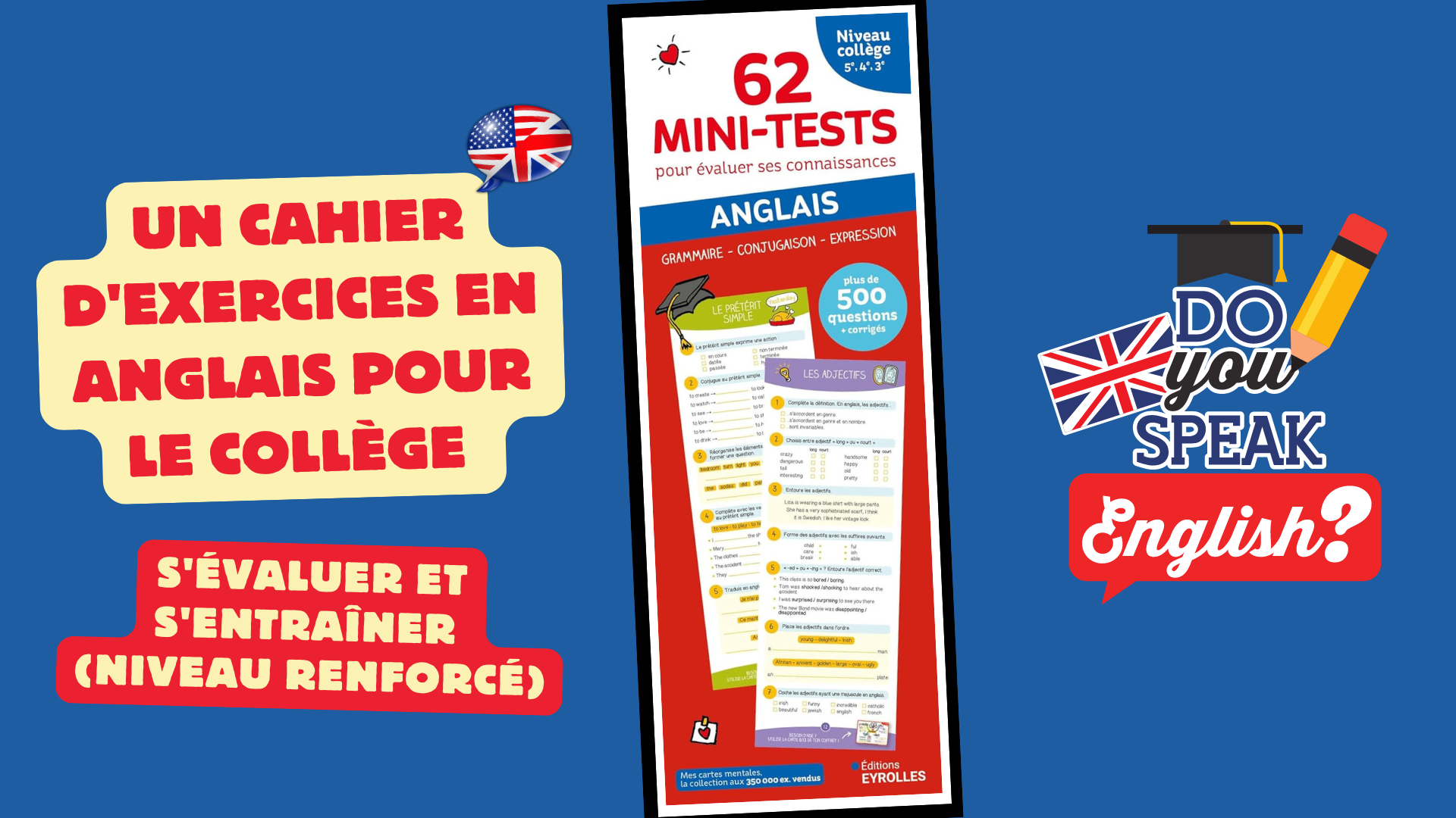 Un cahier d'exercices en anglais pour le collège : s'évaluer et s'entraîner