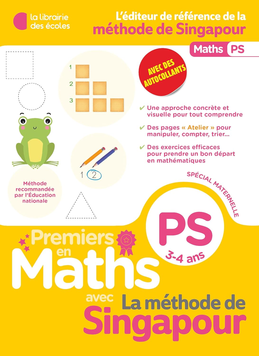 Maths avec Singapour : des cahiers d'exercice pour la maternelle