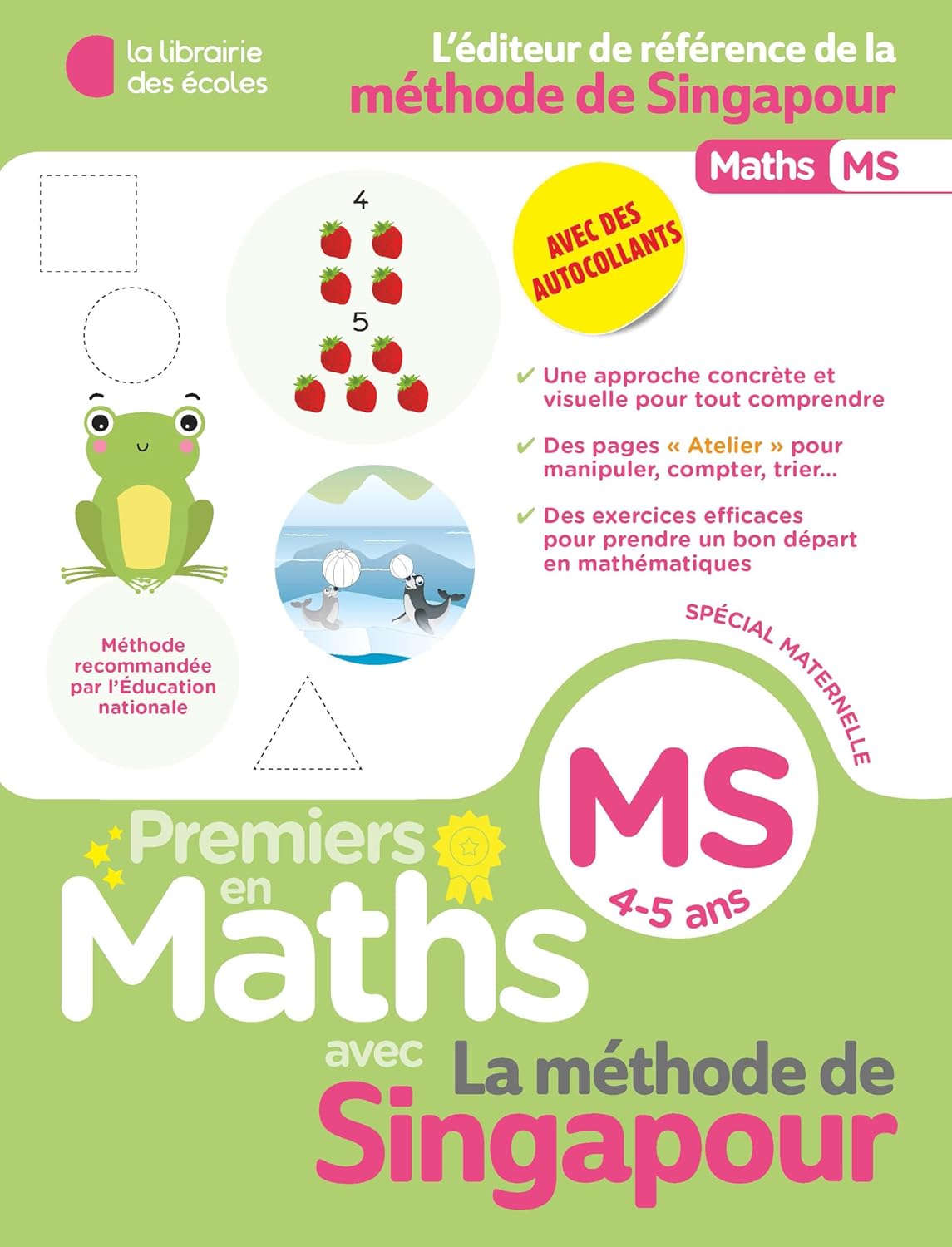 Maths avec Singapour : des cahiers d'exercice pour la maternelle
