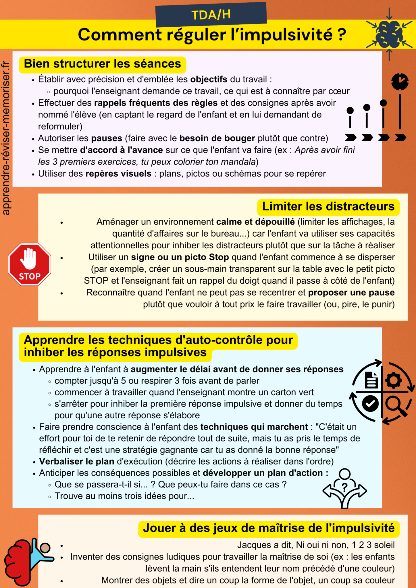 TDAH : comment réguler l'impulsivité ? (pour les enseignants)