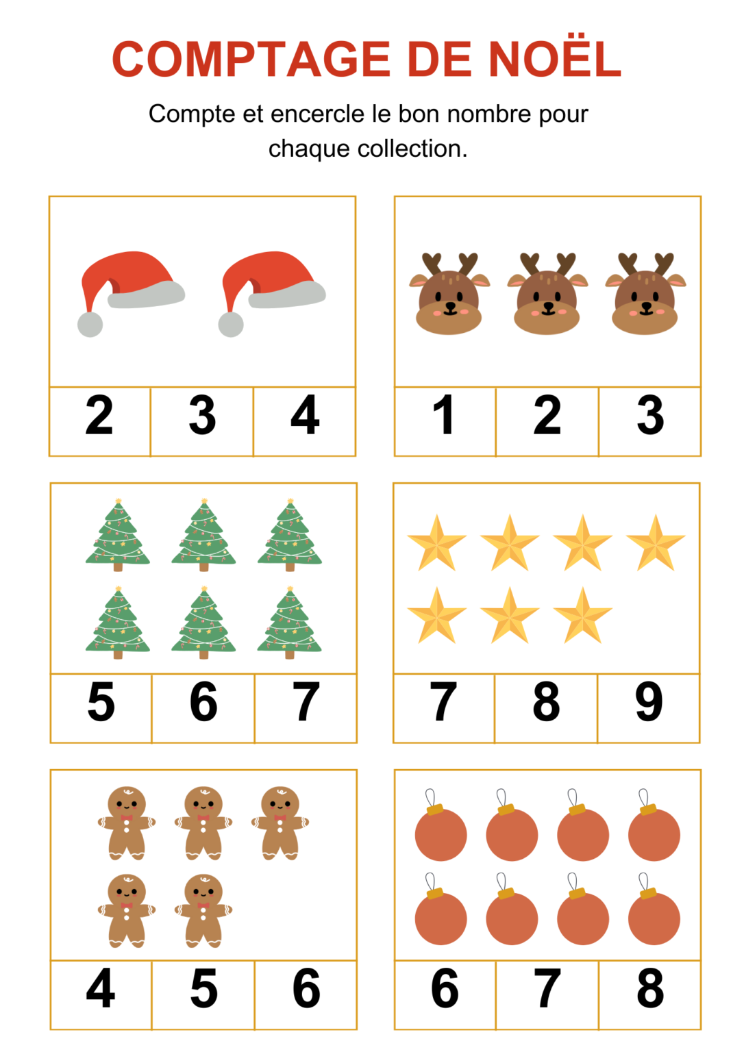 Cahier d'activités de Noël : 6 jeux pour les MS/ GS/ CP